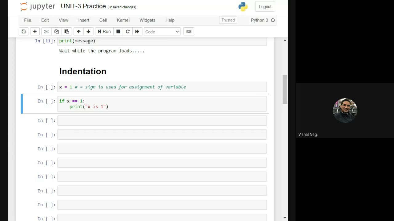 Python3 |  Lab 2 | Indentation