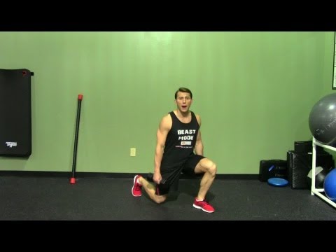 360 Lunge - HASfit Lunge Exercise Demonstration - Dumbbell Lunge - Lunge Workout