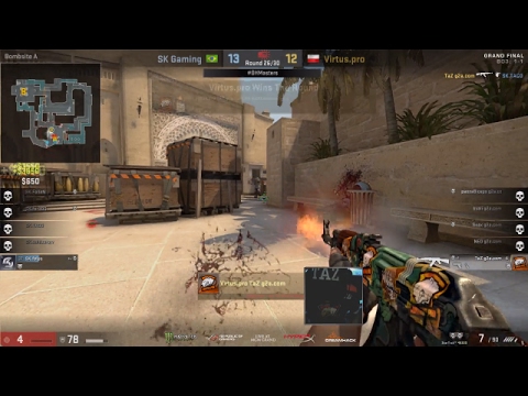 CS:GO - TAZ 1V2 CLUTCH VS SK GAMING @DH LAS VEGAS FINAL