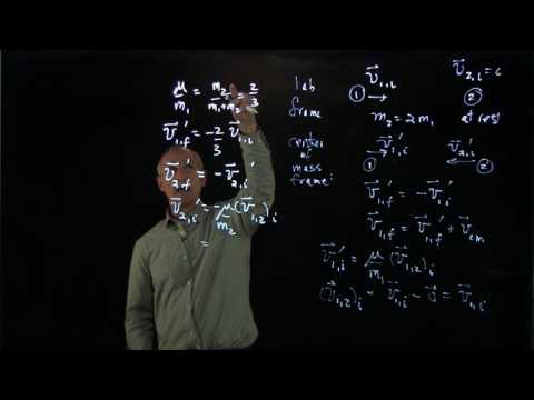 DD.2.4 Worked Example: 1D Elastic Collision in CM Frame