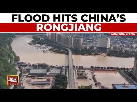 Record Downpours Inundate Rongjiang: Six Dead, 80,000 Evacuated | China Flood News | World News