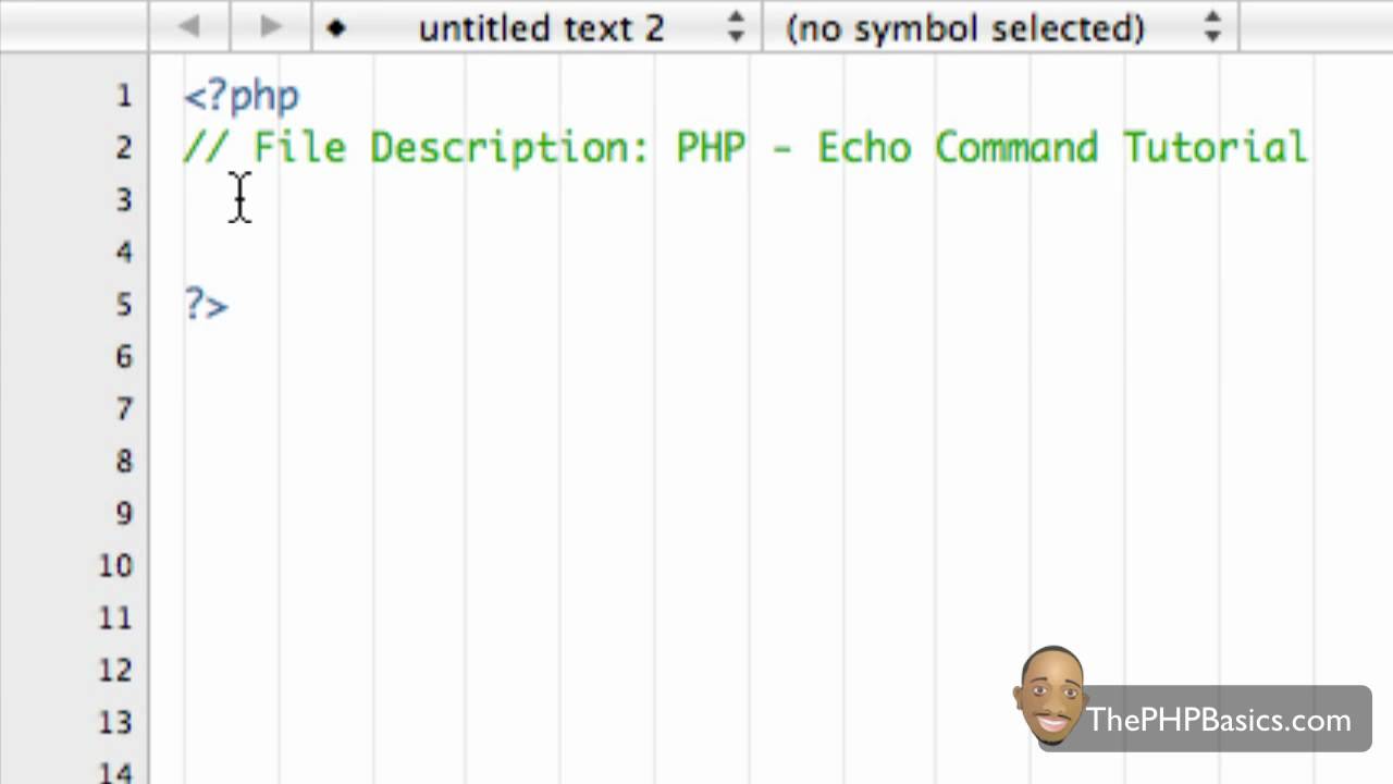 Tutorial 5 - PHP Echo Command - Part 1/2