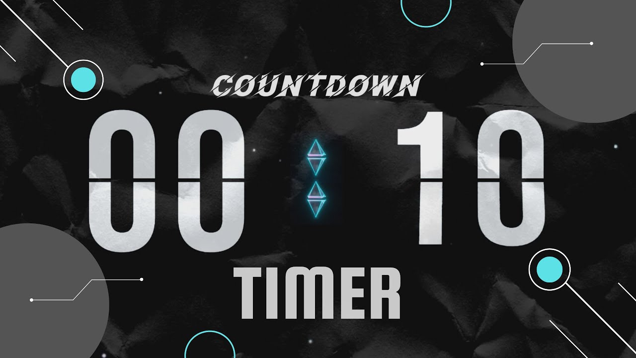 10 Second Timer Countdown Flip Clock with Alarm Beep