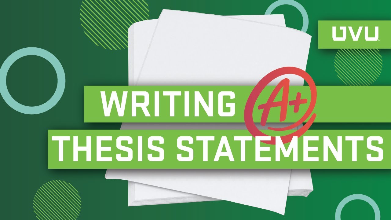 How to Write an Awesome Thesis Statement