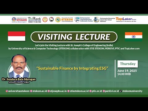International VL:Sustainable Finance by Integrating ESG - St. Joseph’s (India) Day 4