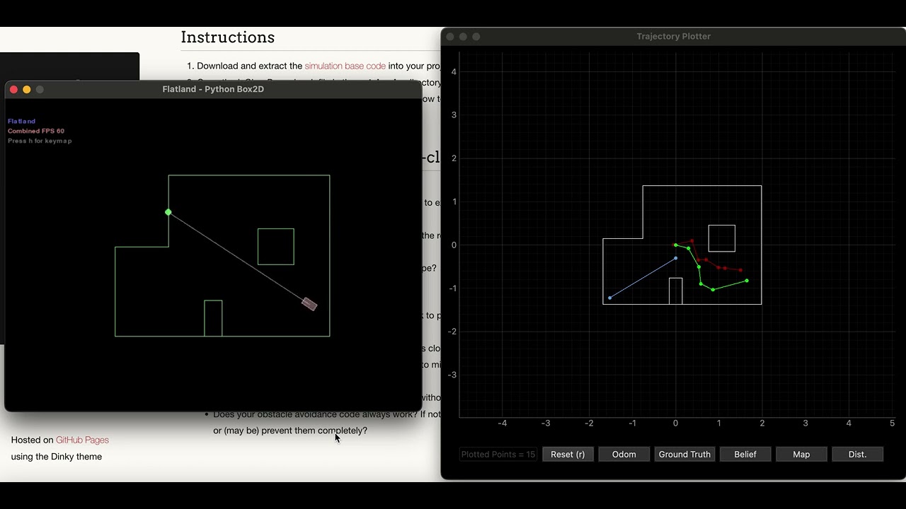 Fast Robots Lab 10 Localization Simulation Run 1