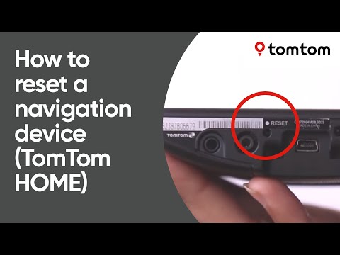 How to reset a navigation device that connects to TomTom HOME