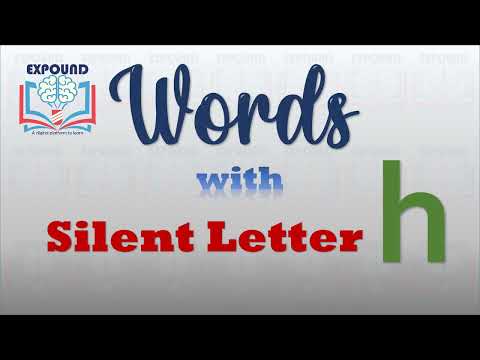 Words with silent Letter h | silent letters