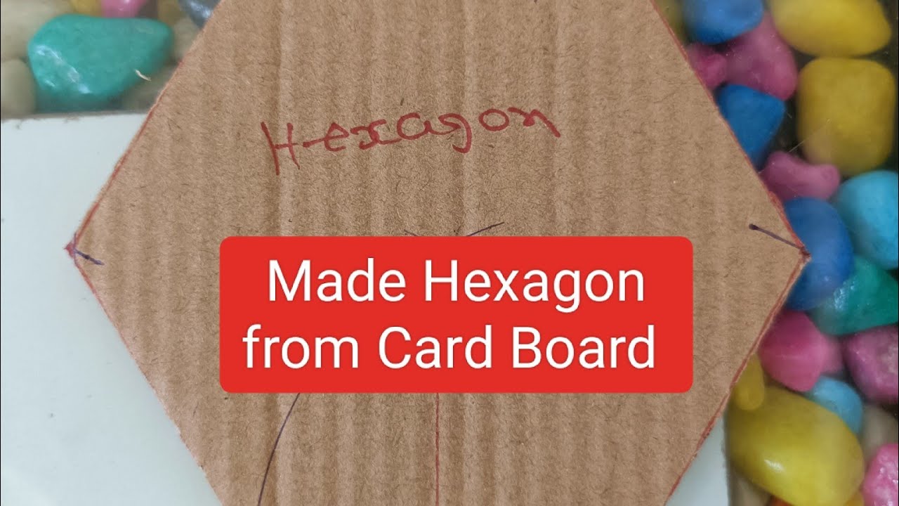Made Hexagon from Card board #shorts #viral #trending #hexagon #engineeringdrawing