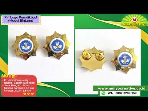 Pin Bross Kemdikbud Kementerian Pendidikan Indonesia Jepi Dasi Logo Kemdikbud Tut Wuri Bahan Logam