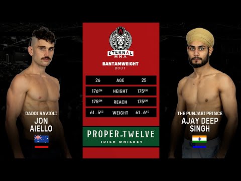 Eternal MMA 96: Jon Aiello VS Ajay Deep Singh | FULL FIGHT