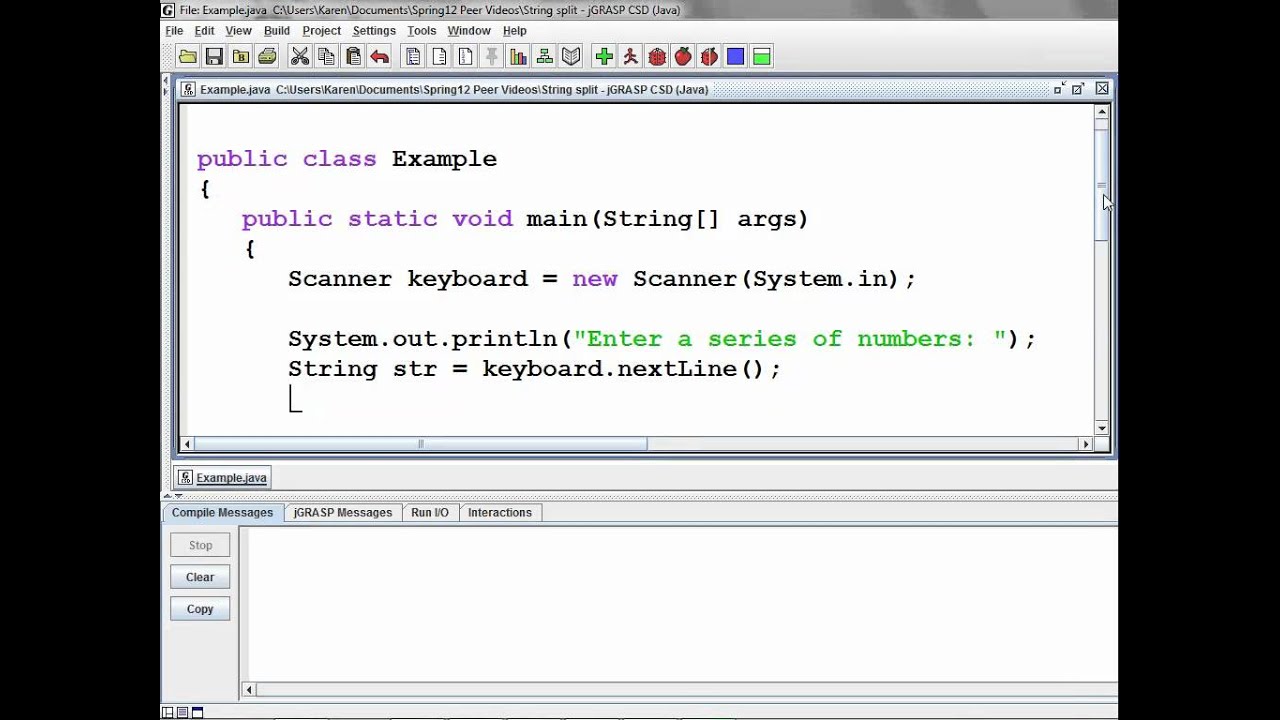 10-5 EX - Using Split Method of String - Gilmer