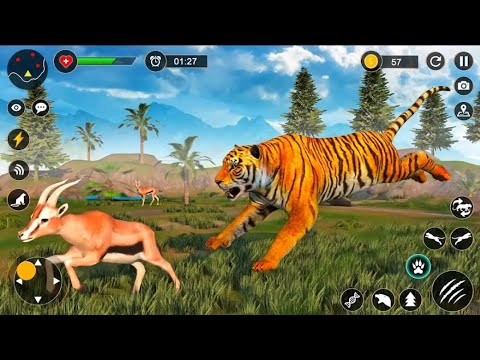 Offline Tiger Simulator Game 3D - Tiger Kill Wild Animal Game #part1