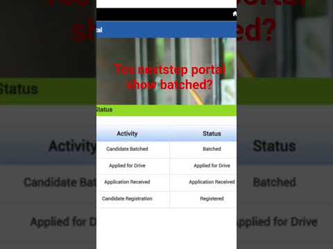 Tcs nextstep portal show candidate batched??| results |#tcs #itcompanies
