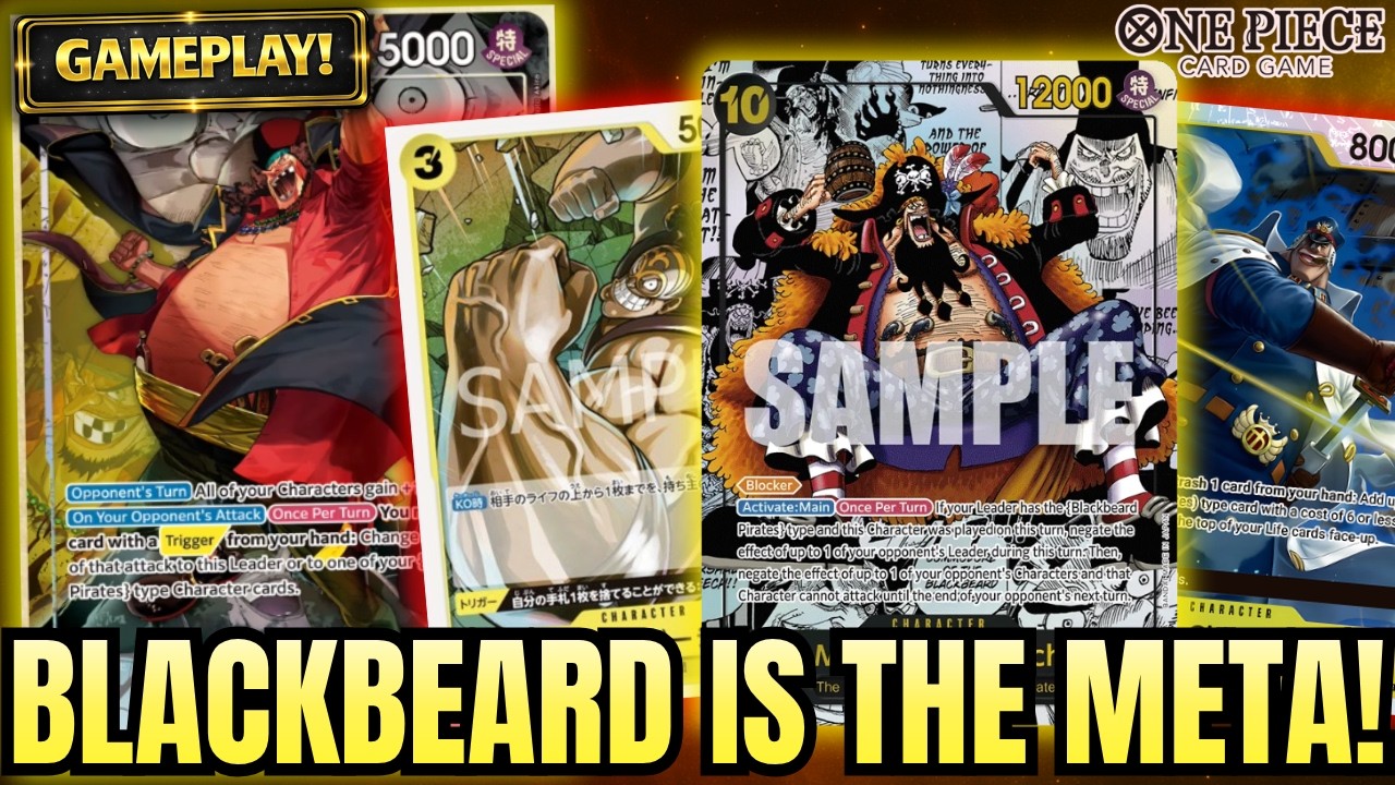 Is OP-16 Blackbeard the best deck in the format? (deck list + gameplay)