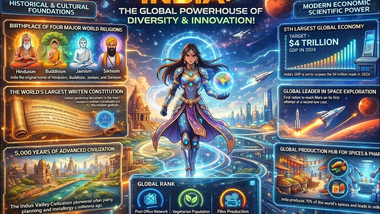 India: From Ancient Civilization to Global Superpower 🇮🇳 | Shocking Growth, Economy, Space