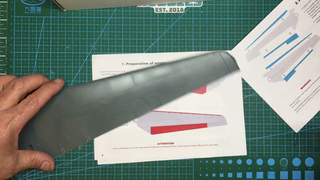 Army Cast 1/48 B-1B Wing Mechanics set, (Flaps, Slats and Spoilers).