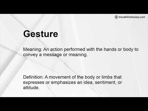 Gesture Meaning