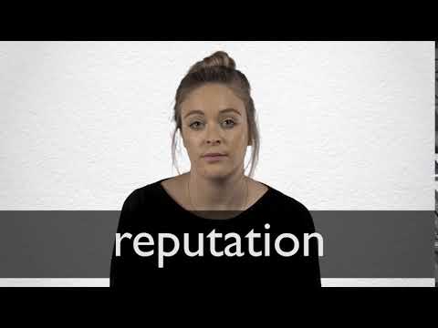 REPUTATION definition and meaning | Collins English Dictionary