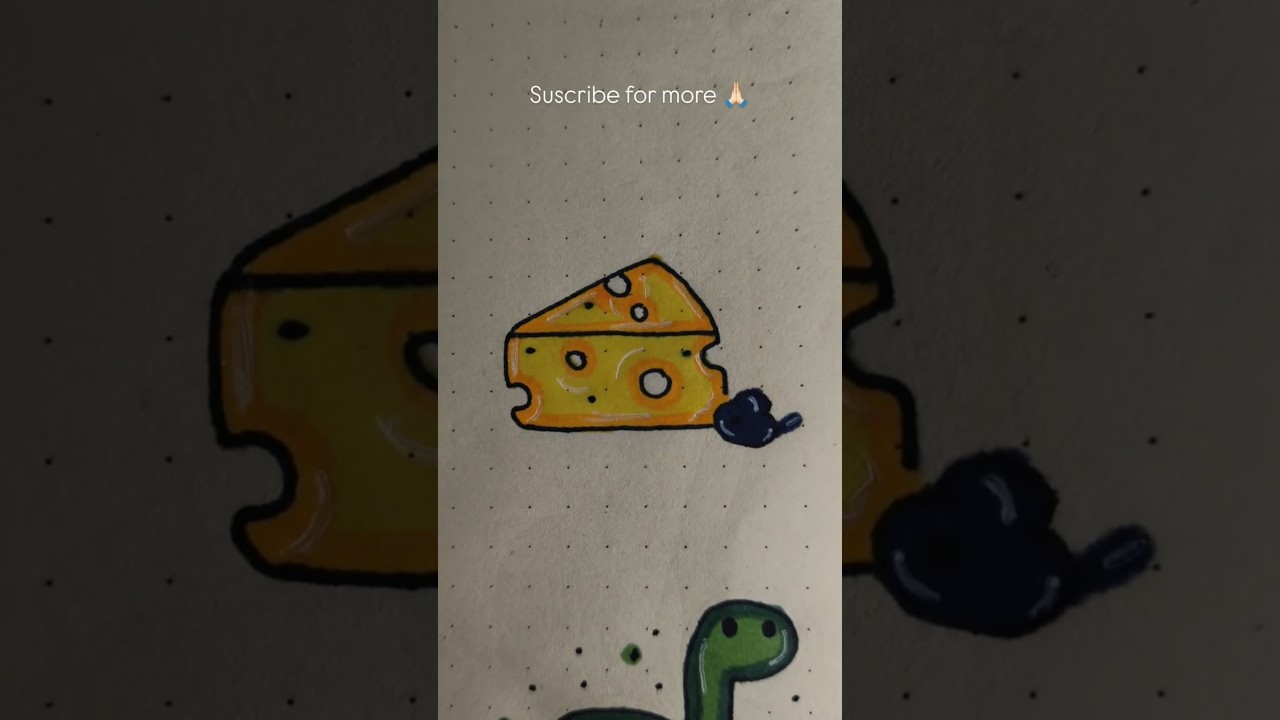 Cute things to draw when bored pt.17 🧀 #aesthetic #art #drawing #sketch #cute #simple#easy #tutorial