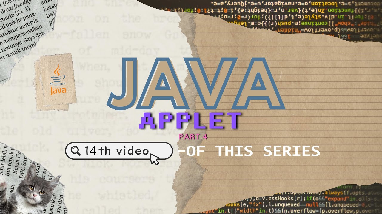 JAVA 14 - JAVA APPLET PROGRAMMING TUTORIAL PART 4