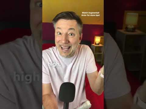 Using pitch in acting
