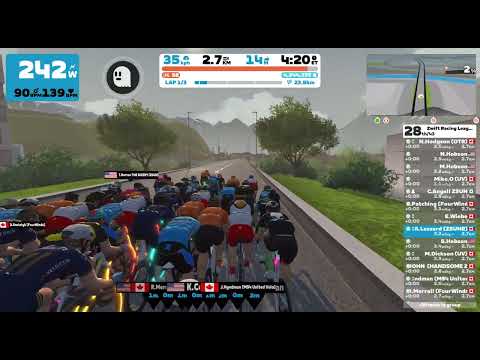 Zwift - Race: Zwift Racing League - Open AMERICAN Western 3 B3 on Innsbruckring in Innsbruck
