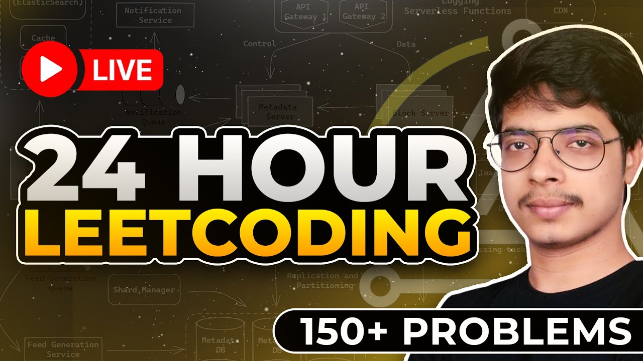 24 hours LEETCODE challenge! | No Sleep 😴 | Solving @NishantChahar11's SDE sheet