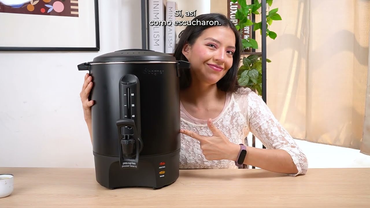 ¿Qué hay en la caja? Unboxing de la Cafetera Percoladora 60 tazas Bogner ☕