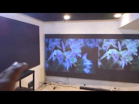 1080p VS 720p projectors side by side on our luinous ALR gamer paint