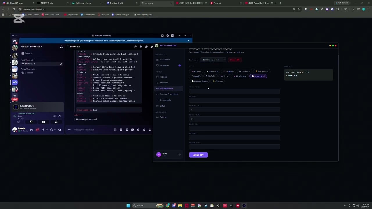 NeverMore Discord Selfbot
