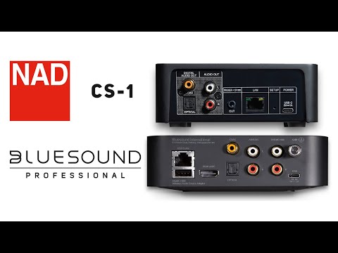 NAD CS-1 in Bluesound Professional-Anwendungen
