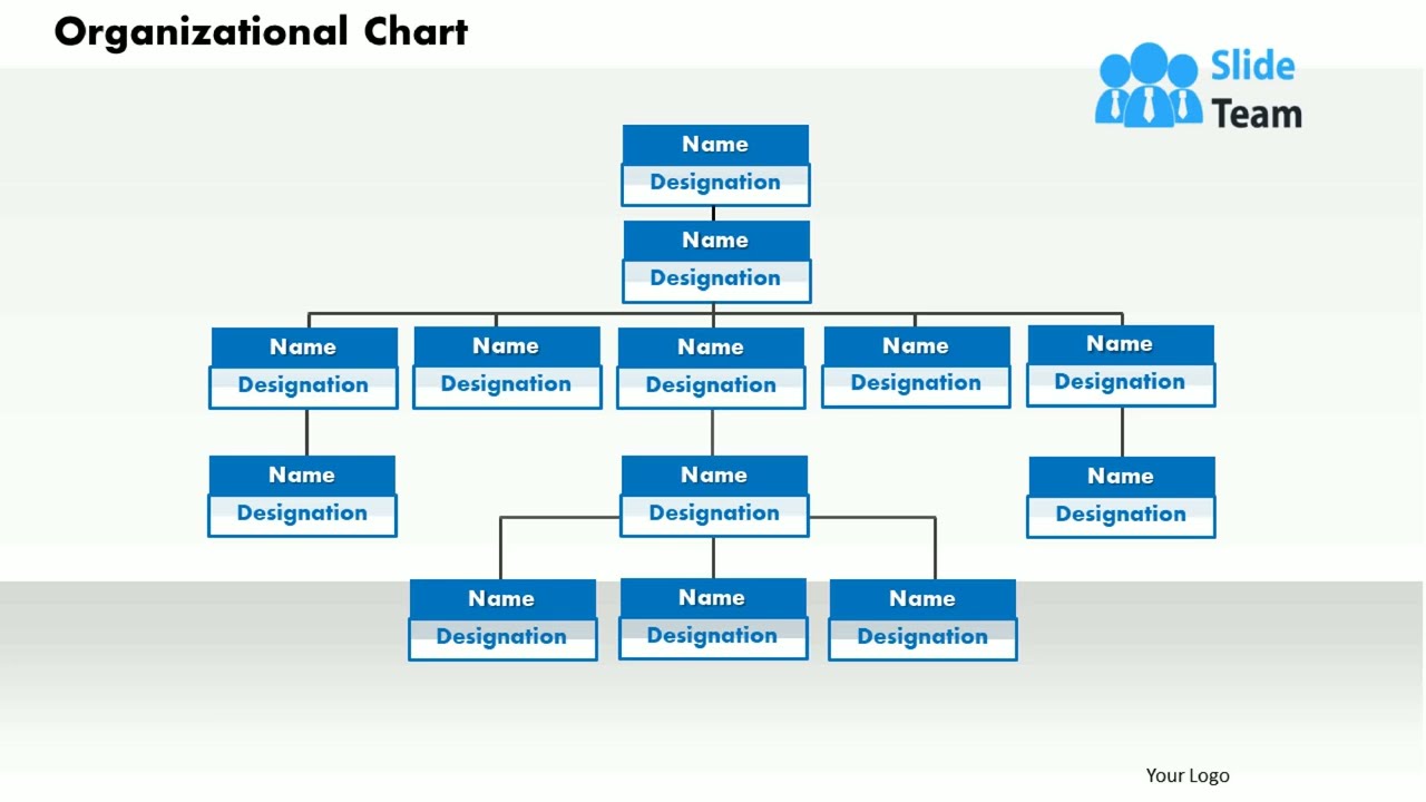 Organizational Chart Powerpoint Presentation Slide Template
