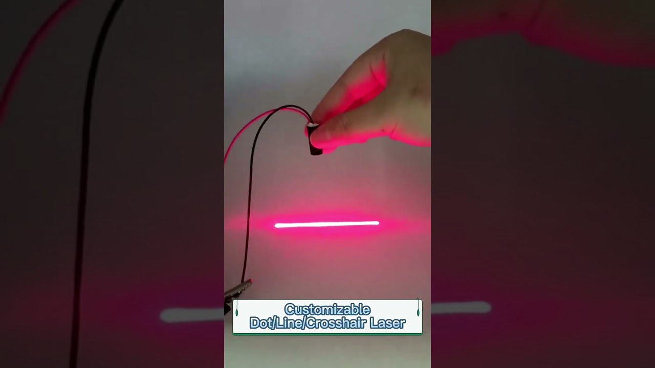 XinLand 650nm 5mw Red Line Laser Module Plastic Lens Red Laser Cutting Module Customizable Laser