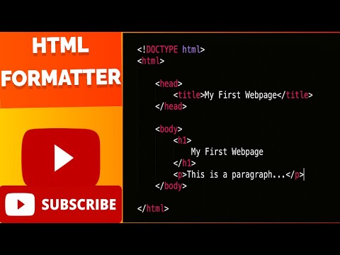 HTML Formatter - ✅ Free Beautify HTML Code Online