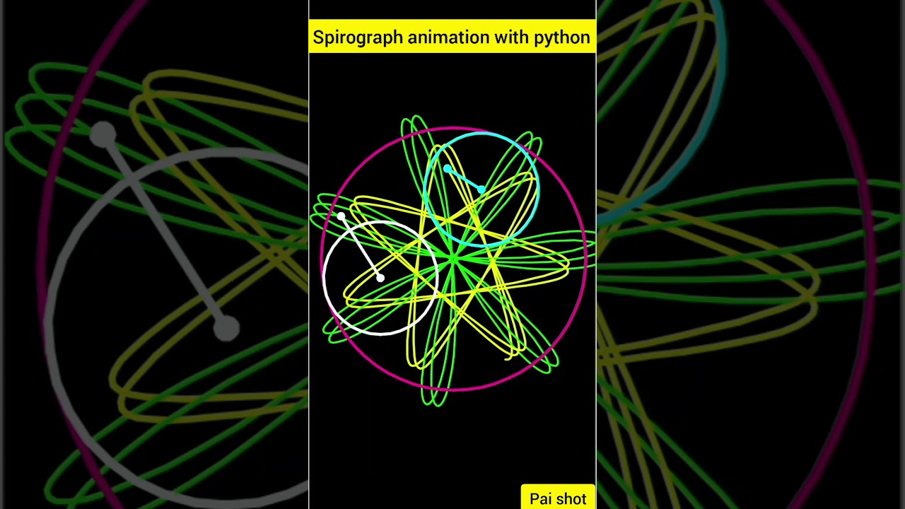 Spirograph animation27 with python turtle #shorts