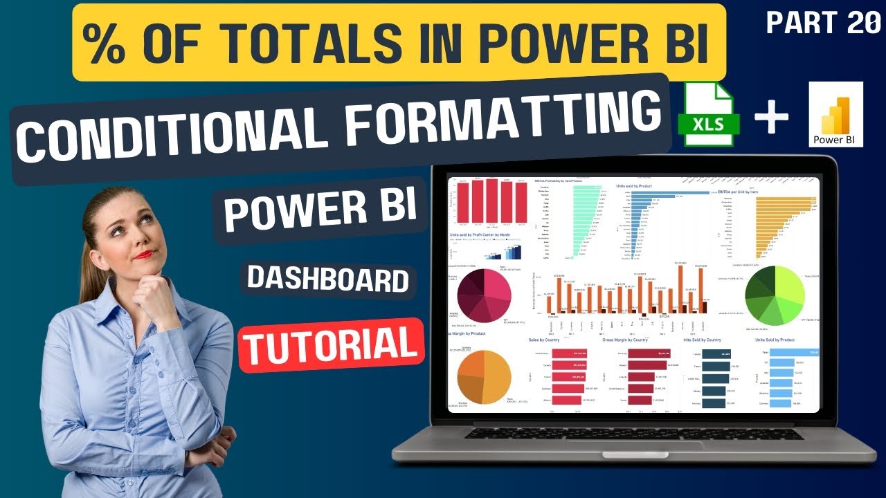 How To Calculate Of Totals In Power Bi Conditional Formatting Data Analysis Tutorial Part
