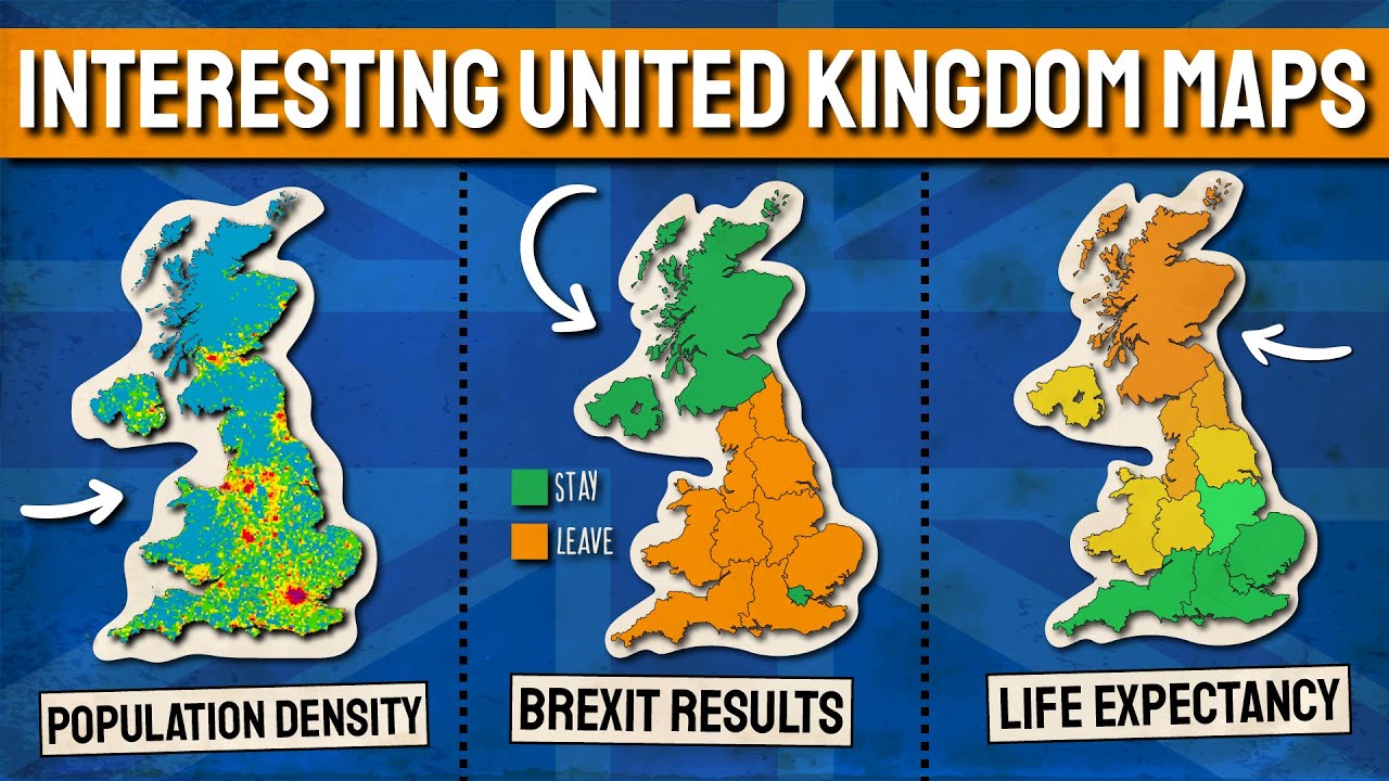 Interesting UNITED KINGDOM Maps That Teach Us About The Country
