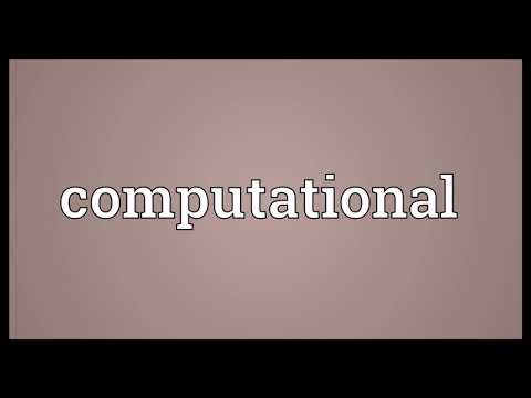 Computational Meaning