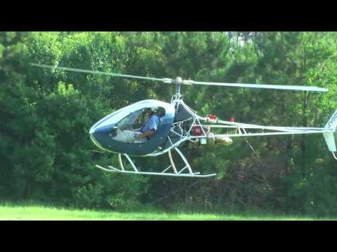 Single seat turbine helicopter takes off from my yard