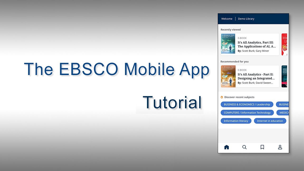 The EBSCO Mobile App - Tutorial