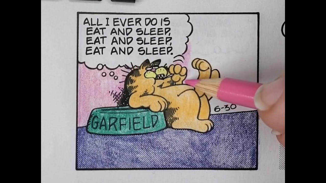 Classic Garfield Speed Coloring Garfield at Large Book 1 Strip 12