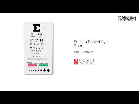 Snellen Pocket Eye Chart PM3909