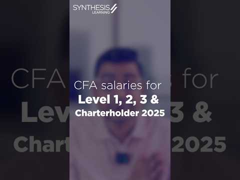 CFA Salary 2025: Level 1 to Charterholder 💰 #CFASalary
