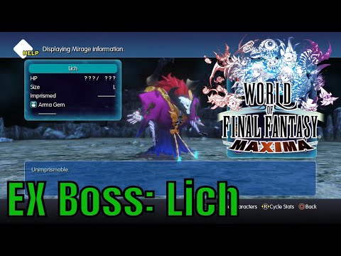 World of Final Fantasy – EX Boss Lich – The Gaming Mole Brad Ry