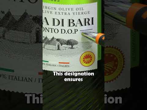 Did you know "true" olive oil has a special label? It looks like this...
