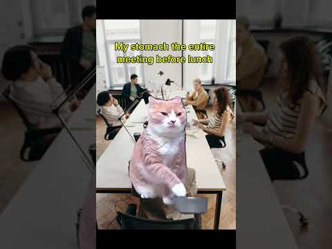 When the meeting cuts into lunch time #workhumor #workmemes