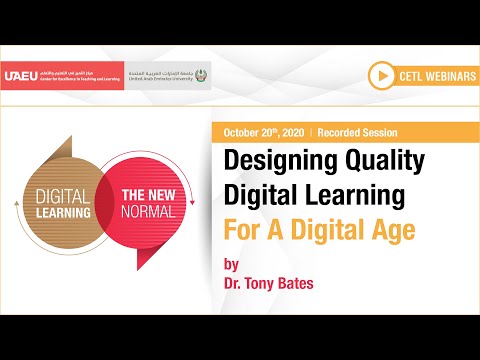 Designing Quality Digital Learning For A Digital Age