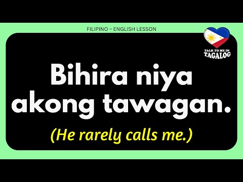 BIHIRA - How to Use 'RARELY' in Filipino | Philippines Language (Tagalog)
