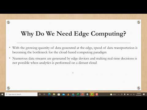 IoT Course Lecture 6: Cloud - Edge and Fog based IoT architecture